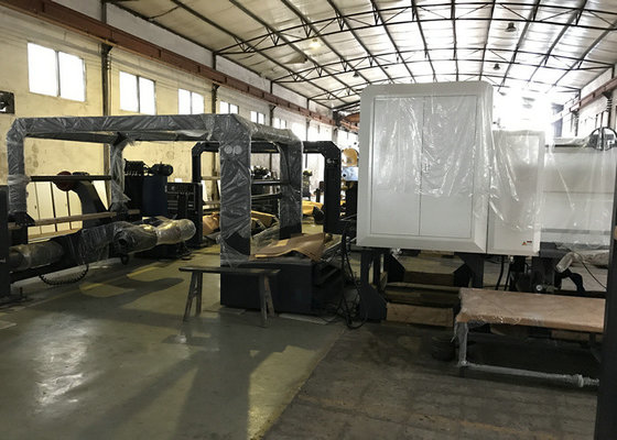 Paper Roll Cutting Machine / Slitting Machine Equipped With Hydraulic Shaftless Roll Stands
