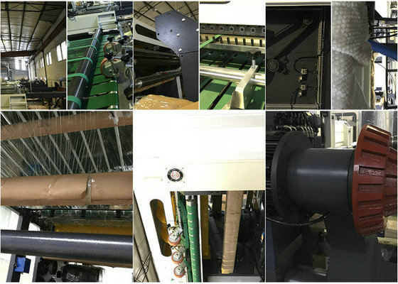 Adjusting Industrial Paper Roll To Sheet Cutting Machine / Paper Roll Cutter