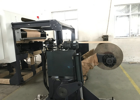 Paper Roll Cutting Machine / Slitting Machine Equipped With Hydraulic Shaftless Roll Stands