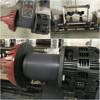 High Precision Paper Roll Cutting Machine With Hydraulic Shaftless Roll Stands Two Clamps