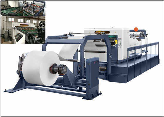 Heavy Duty Paper Roll Cutter Roll To Sheet Cutter High Speed Rotation