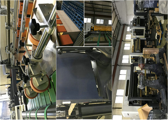 AC Servo Motor Roll To Sheet Paper Slitting Machine 1400mm Cutting Width