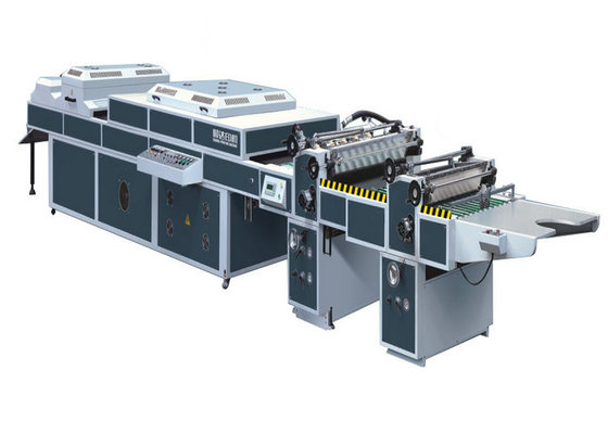 UV Thick / Thin Paper Threerollers Uv Coating Equipment Automatic Two Coaters SDSG-1200C