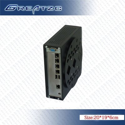 Intel Atom D525 VGA Mini PC Computer With 4 LAN 2 USB 1 console Port