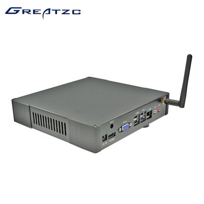 1037U Dual Display Mini PC Computer , Mini Industrial PC 2 RS232 / 4 USB 8GB RAM