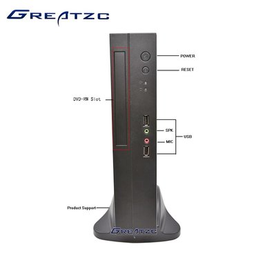Dual LAN Fan/Fanless Mini Computer Onboard ATOM D2550 With DC 12V Power Supply