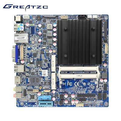 DC 12V-19V Power Industrial PC Motherboard , Bay Trail Fanless Mini ITX Motherboard
