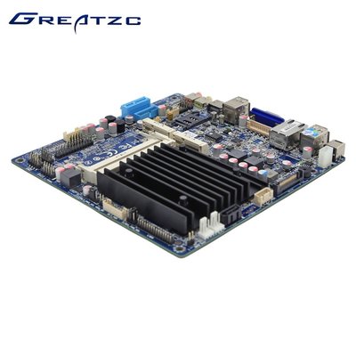 DC 12V-19V Power Industrial PC Motherboard , Bay Trail Fanless Mini ITX Motherboard