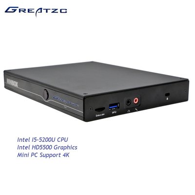 I5 5200U Industrial Mini PC Computer Intel HD 5500 DP HDMI Support 4K