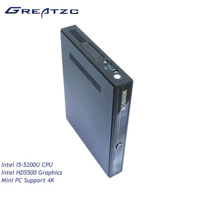 I5 5200U Industrial Mini PC Computer Intel HD 5500 DP HDMI Support 4K
