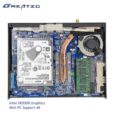 I5 5200U Industrial Mini PC Computer Intel HD 5500 DP HDMI Support 4K