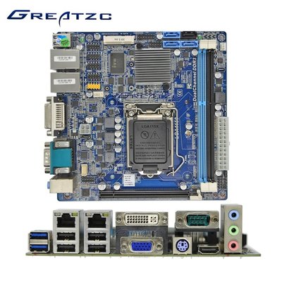 I3 / I5 / I7 Processor LGA 1150 Mini ITX Motherboard Onboard 4 SATA 2 LAN &16 GB RAM & PCI-E 16X