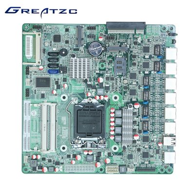 Mini INTEL LGA 1155 Socket Motherboard Embeded 4*SATA 82583V Gigabit LAN Card