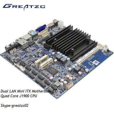 Low Power Fanless Mini Itx Industrial PC Motherboard Quad Core J1900