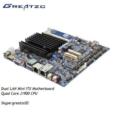 Low Power Fanless Mini Itx Industrial PC Motherboard Quad Core J1900