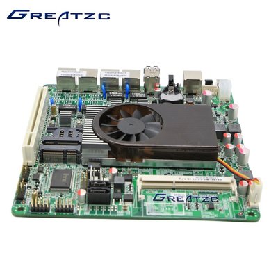 ZC-M5FV Mini ITX Board Quad LAN Ports , Atom D525 CPU , Intel Network Card Controller Firewall Motherboard