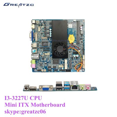 Onboard Intel I3 - 3227U Mini ITX Motherboard HD Graphics With HDMI VGA LVDS