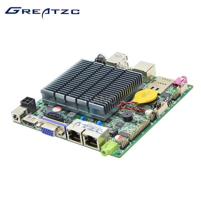 2 Network Card Nano ITX Motherboard With Intel CPU Quad Core 4 Threads 2GHz