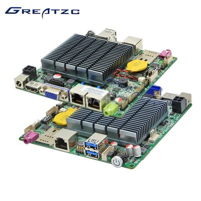 2 Network Card Nano ITX Motherboard With Intel CPU Quad Core 4 Threads 2GHz