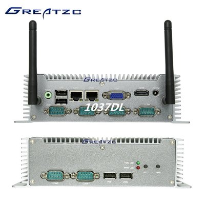 I3 Fanless Industrial Computer 6COM 3217U CPU Intel HD 4000 Graphics Dual LAN
