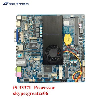 6 USB 2 SATA 8G RAM Dual Display MINI ITX Intel Ivy Bridge Motherboard I5 - 3337U CPU