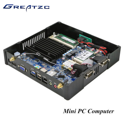 Bay Trail Celeron Quad - Core j1900 Fanless Industrial Computer With VGA HDMI DC IN 2 RS232 WIFI