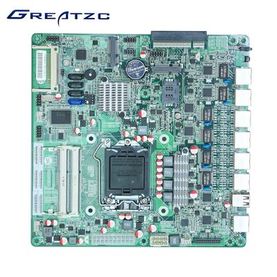 6 Ethernet Ports LGA1155 Motherboard With 4 SATA / CF Card WIFI / 3G