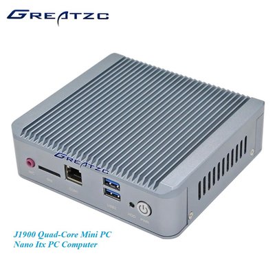 J1900 Quad Core Nano Mini PC , Industrial PC Computer Full Aluminum Alloy Shell