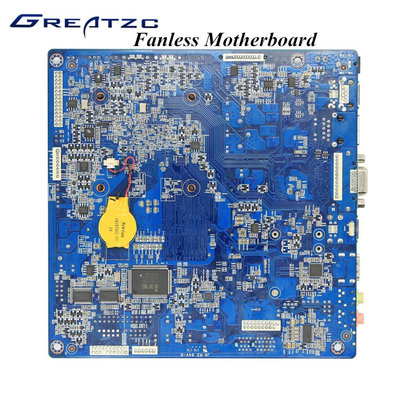 Celeron J1900 Fanless Quad Core Motherboard With 2 DDR3L VGA LVDS RJ-45