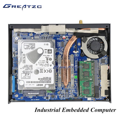 DP Intel I5 5200U HD 5500 GPU Industrial Fanless Embedded PC RS232 COM DC 19V