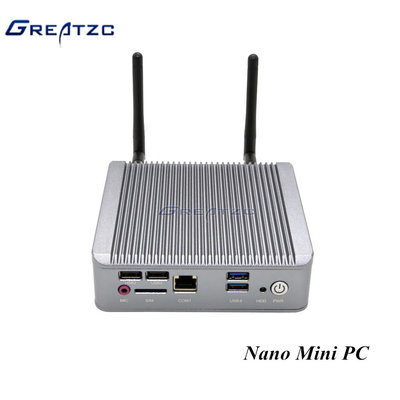 2 RJ 45 LAN HDMI VGA COM USB3.0 Mini Fanless Industrial PC For POS Machine
