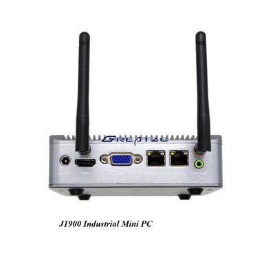 J1900 Dual Lan Fanless Industrial PC VGA HDMI SATA MSATA WIFI Vest Mount