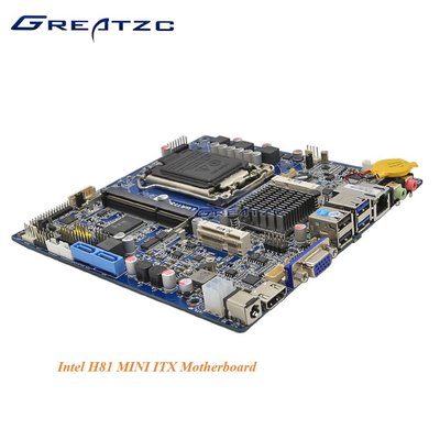Dual Display i3 Processor LGA1150 Motherboard VGA HDMI LVDS Mini ITX Motherboard With Wifi