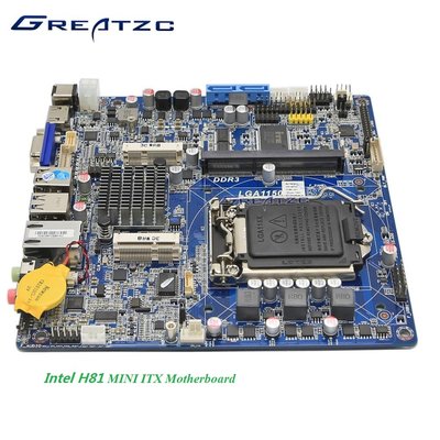 Dual Display i3 Processor LGA1150 Motherboard VGA HDMI LVDS Mini ITX Motherboard With Wifi