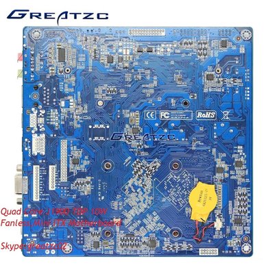 DC 12V Intel Bay Trail Quad Core Processor Fanless PC Motherboard J1900