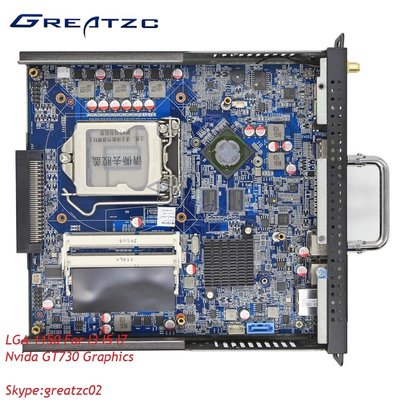 GT730 Mini Industrial Embedded Computer 1150 I3 I5 I7 CPU With OPS Port DC Power