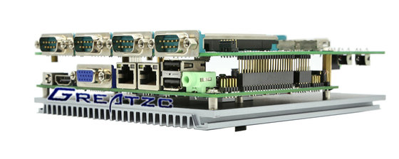 I3 Fanless Industrial Computer 6COM 3217U CPU Intel HD 4000 Graphics Dual LAN