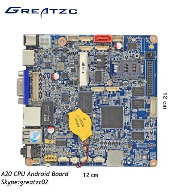 Arm Board A20 Embedded Advertising Mini Fanless PC Motherboard Android 1GB RAM Onboard