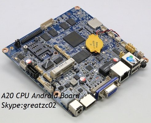 Arm Board A20 Embedded Advertising Mini Fanless PC Motherboard Android 1GB RAM Onboard