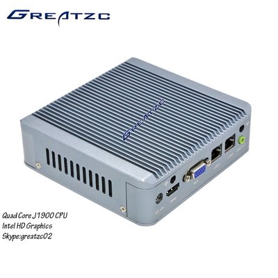 Integrated J1900 CPU Nano Industrial PC Fanless With SIM Card Slot 3G / 4G / WIFI