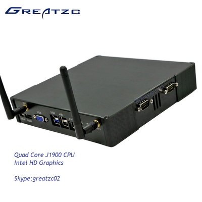 Quad Core CPU Mini Fanless PC Computer J1900 INTEL HD Graphics HDMI VGA