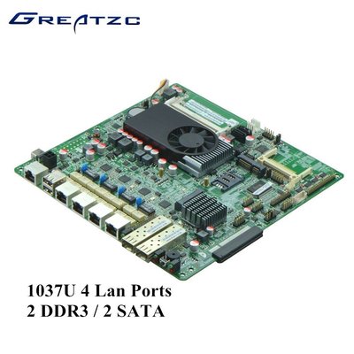 2 DDR3 / 2 SATA Industrial Quad LAN Motherboard Support BYPASS / 2 SFP