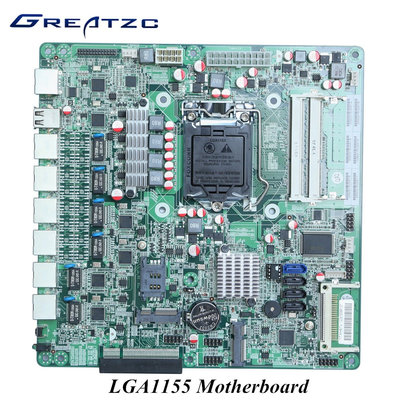 6 LAN 4 SATA CF 6 USB Mini LGA 1155 ATX Motherboard 2 COm 2 DDR3L Wifi 3G