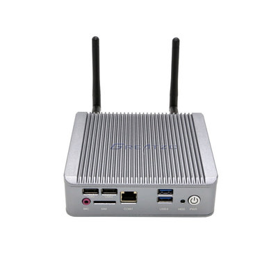DC Power Fanless Industrial Computer Dual LAN NANO PC Small Size Quad Core CPU
