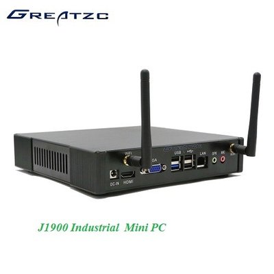 J1900 Mini PC Fanless Industrial PC 1080P Playing With VGA and HDMI Ports