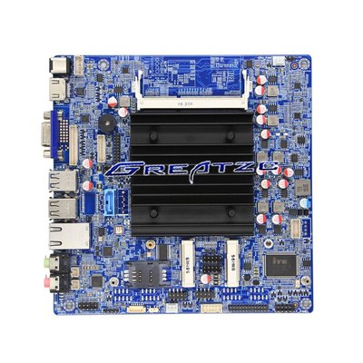 Fanless Embedded Industrial PC Motherboard Integrated CPU N3150 Quad Core 6 COM Ports