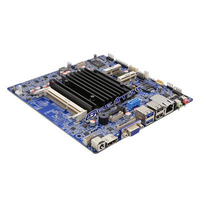 Fanless Embedded Industrial PC Motherboard Integrated CPU N3150 Quad Core 6 COM Ports