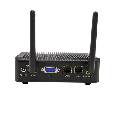 Dual Core CPU Rugged Embedded Computer J1800 Fanless Low TDP 2 Gigabit LAN