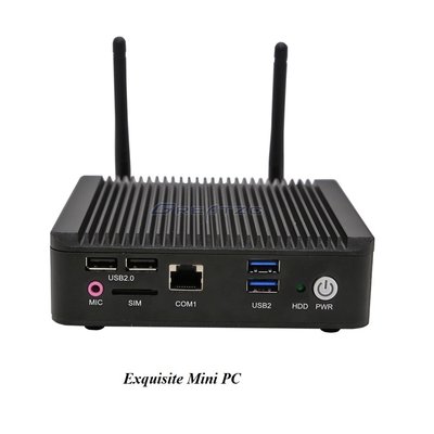 Dual Lan Small Industrial PC With VGA HDMI SSD Support 3G / 4G / WIFI