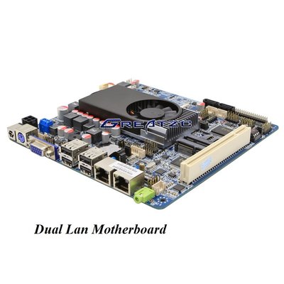 DC 8V - 36V Industrial PC Motherboard With 6 RS232 COM 2 Mini PCI - E Dual Display
